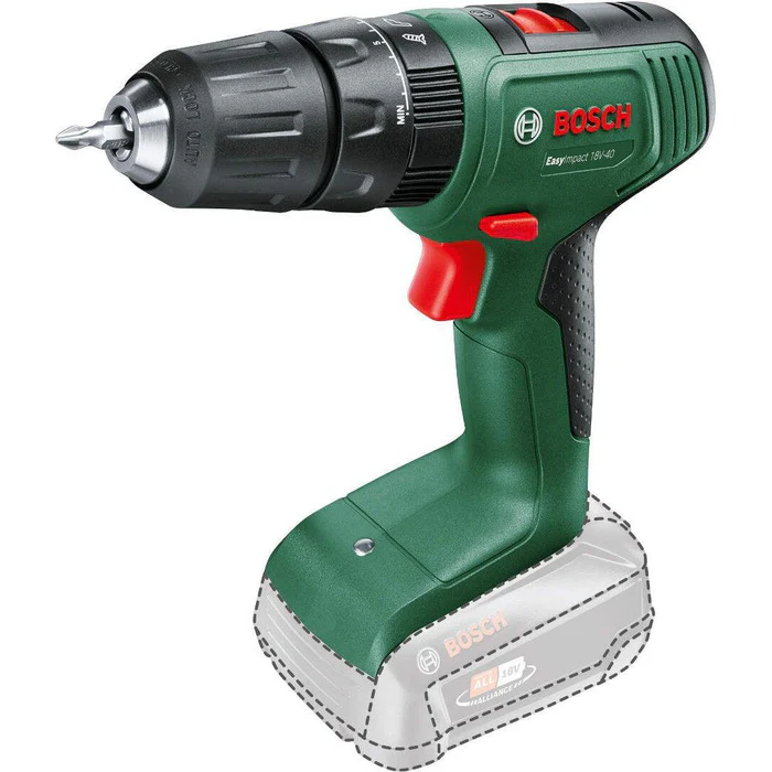 Bosch akumulatorska vibraciona bušilica - odvrtač EasyImpact 18V-40 Solo; bez baterije i punjača (06039D8100)