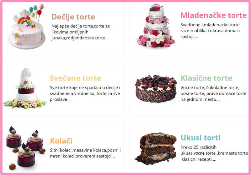 Kolači i torte Novi Sad