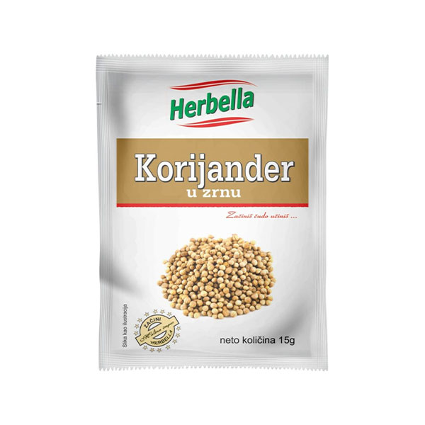 Korijander u zrnu 15g Herbella