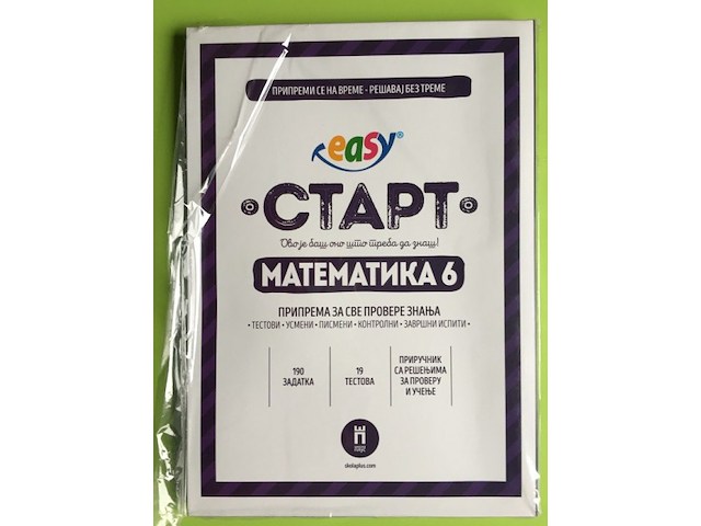 MATEMATIKA 6 Easy Start testovi i rešenja