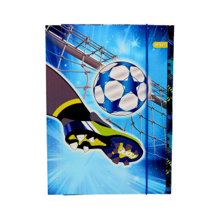 Fascikla Kartonska sa Gumom A4 "Football Goal Blue" 600g, Plava