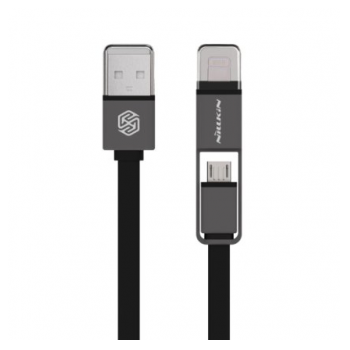 Nillkin USB cable Plus 2u1 (Lightning/ Micro) 1,2m crni.