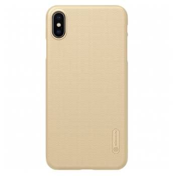 Maska Nillkin Super Frosted Shield za iPhone XS Max zlatna