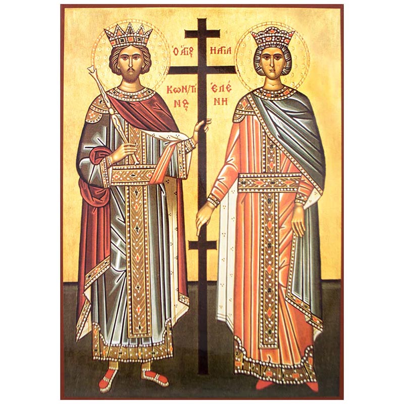 Sveti Car Konstantin i carica Jelena (33x23) cm