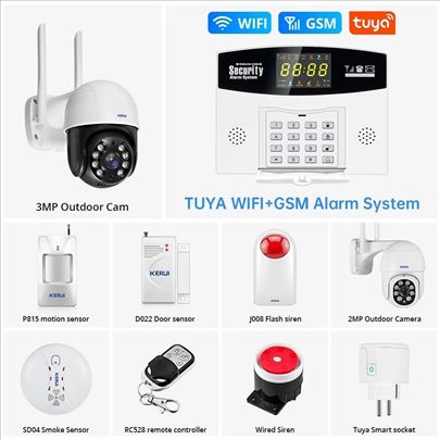 Tuya wifi gsm smart sim alarm sigurnosni sistem