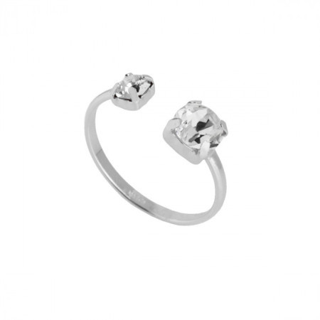 Ženski victoria cruz jasmine prsten sa swarovski belim kristalima ( a3753-07ha )