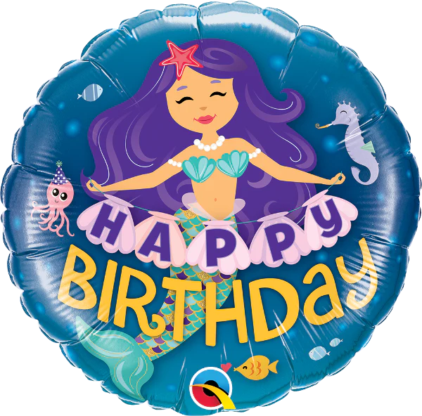 Sirena balon Happy Birthday