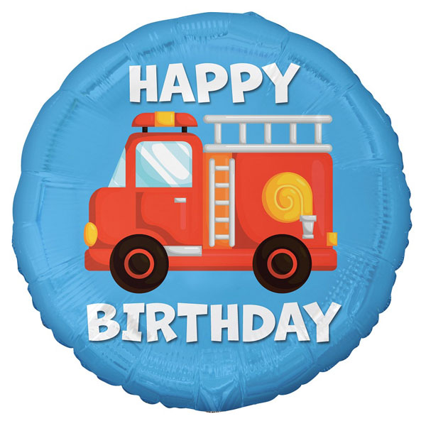 Vatrogasna kola Happy Birthday balon