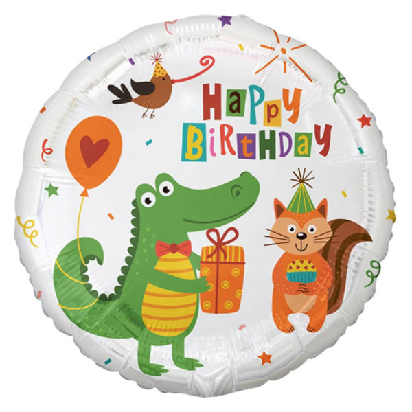 Aligator Happy Birthday balon