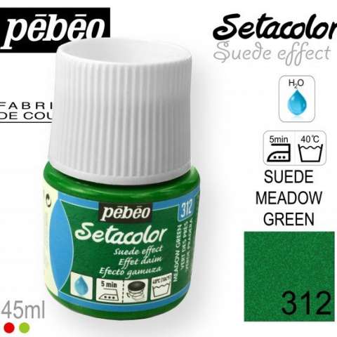 PEBEO SETACOLOR SUEDE EFFECT 45ML MEADOW GREEN