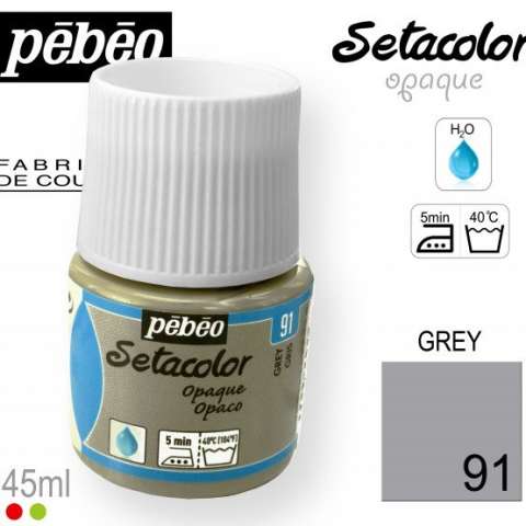PEBEO SETACOLOR OPAQUE 45ML GREY