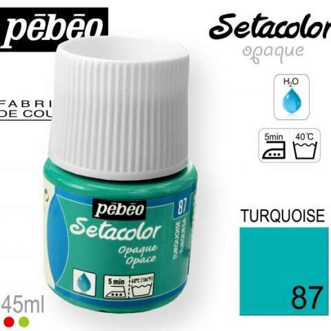 PEBEO SETACOLOR OPAQUE 45ML TURQUOISE