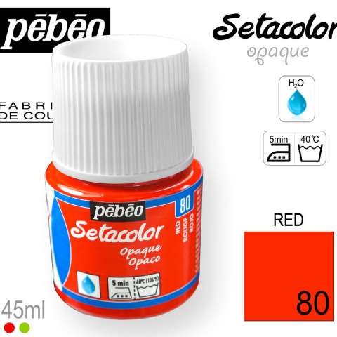 PEBEO SETACOLOR OPAQUE 45ML RED