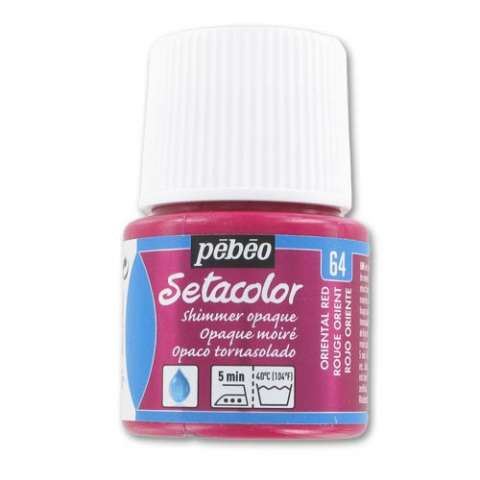 PEBEO SETACOLOR OPAQUE SHIMMER 45 ORIENTAL RED