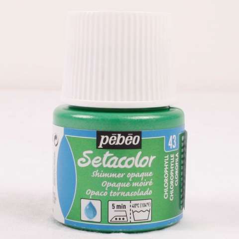 PEBEO SETACOLOR SHIMMER OPAQUE 45ML CHLOROPHYLL