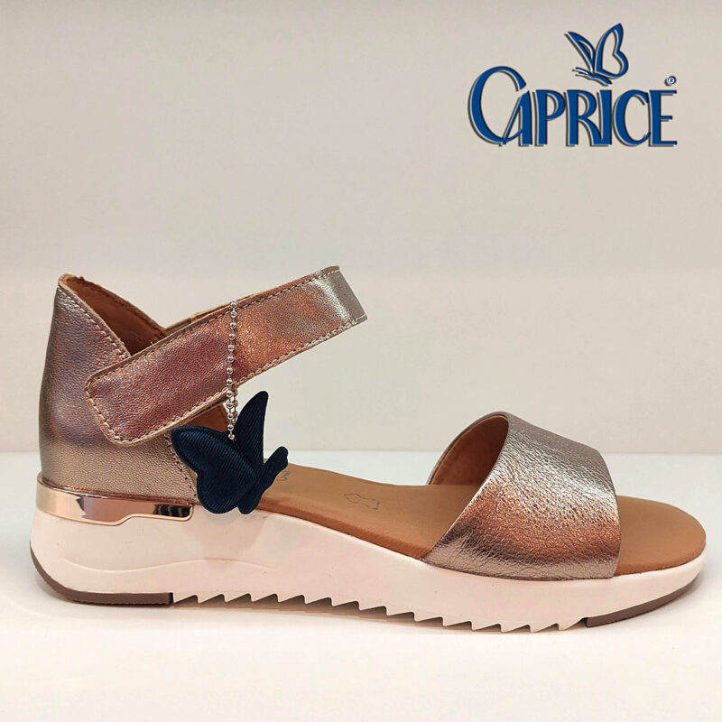 CAPRICE bakar bež sandala