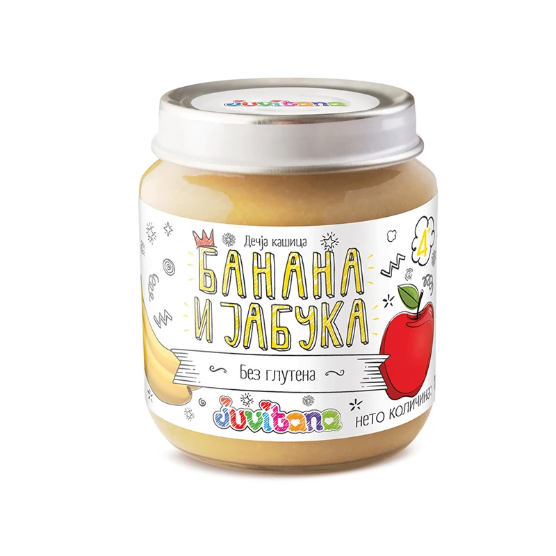 Juvitana kaša banana/jabuka 128 g