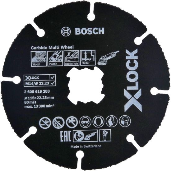 Bosch Expert X-LOCK Carbide Multi Wheel rezna ploča 115 x 22,23 x 1,0mm - pakovanje 10 komada (2608901194)