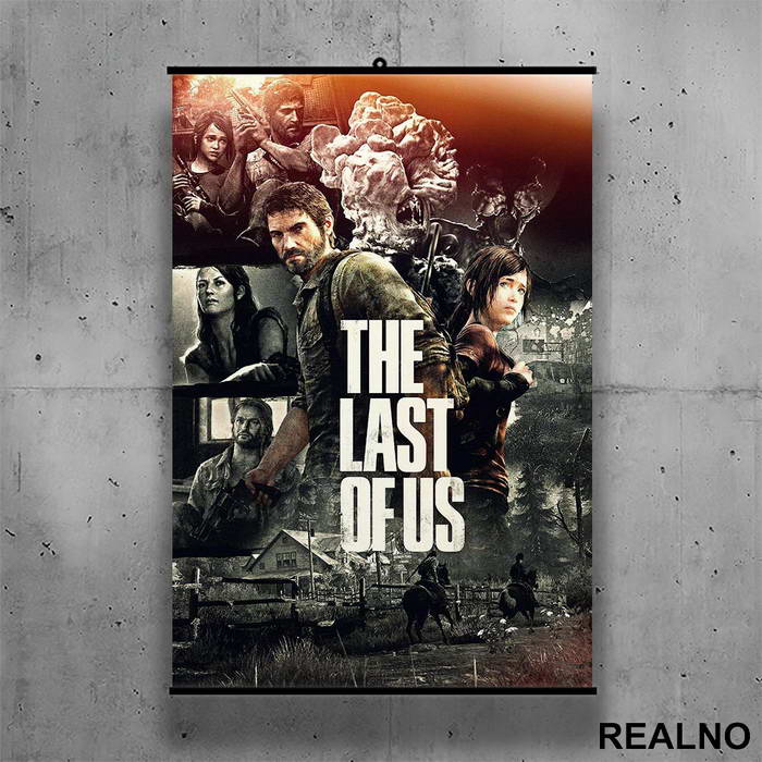 DRAWING - ELLIE AND JOEL - THE LAST OF US - POSTER SA NOSAČEM