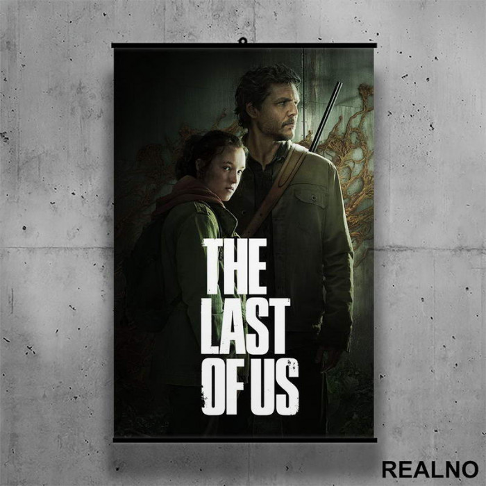 ELLIE AND JOEL - LOGO - THE LAST OF US - POSTER SA NOSAČEM