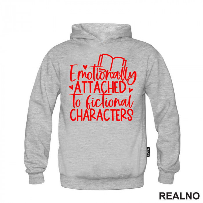 EMOTIONALL ATTACHED TO FICTIONAL CHARACTERS - RED - BOOKS - ČITANJE - KNJIGE - DUKS