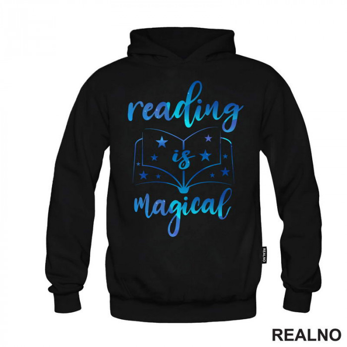 READING IS MAGICAL - BLUE - COLORS - BOOKS - ČITANJE - KNJIGE - DUKS