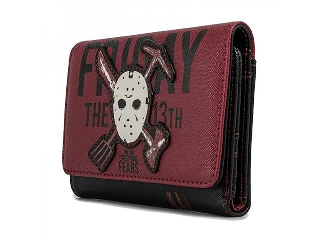 Friday The 13th Jason Mask Tri-Fold Wallet