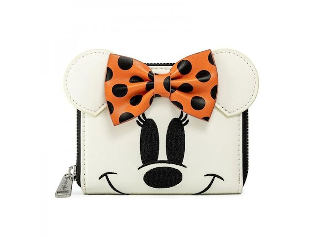 Disney Ghost Minnie Glow In The Dark Cosplay Zip Around Wallet