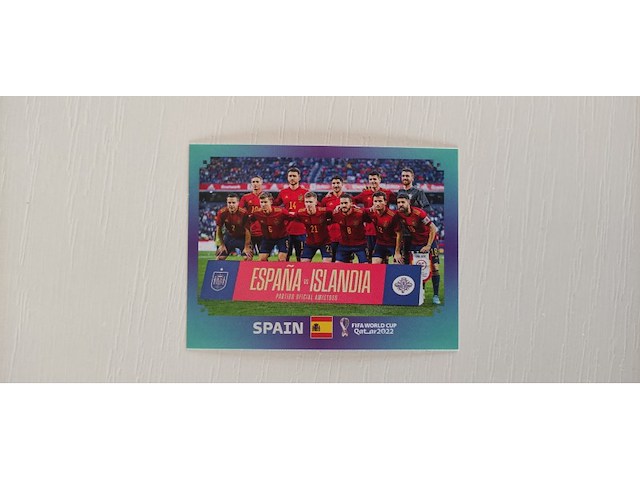 Panini FIFA 2022 international Qatar ESP01