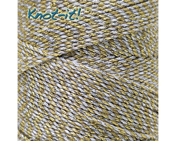 Konac voskirani brazilski (047) _Metallic Gold/Silver (4m)