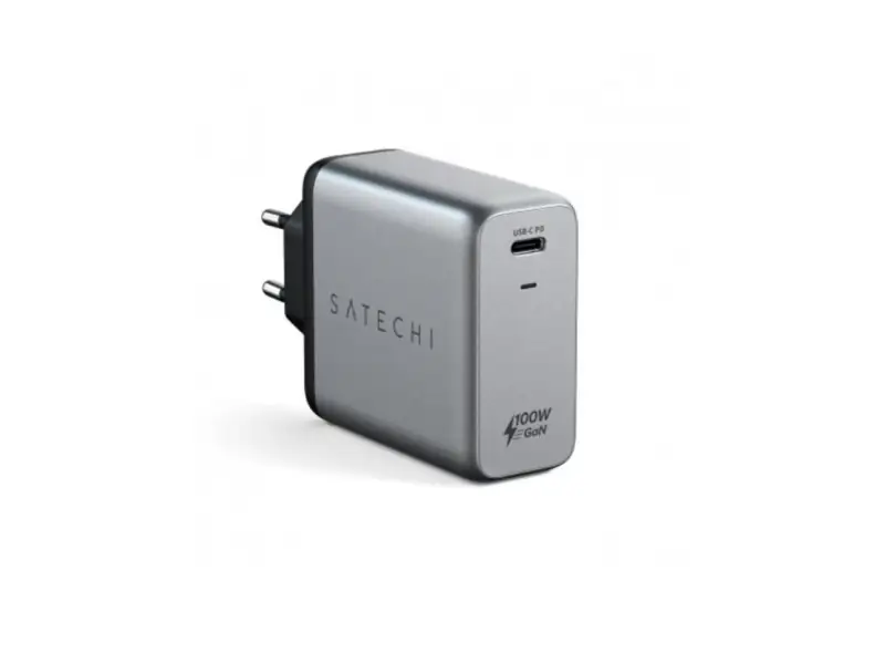 SATECHI 100W USB-C PD WALL CHARGER GALLIUM NITRIDE (GAN) CHARGING – SPACE GREY