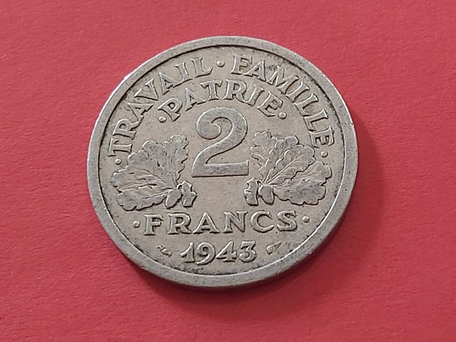 Francuska  - 2 francs 1943 god