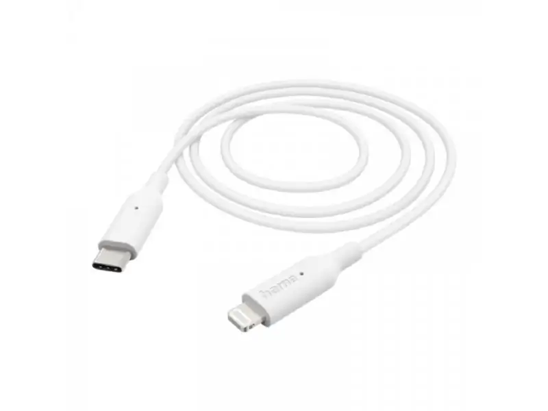 HAMA KABL USB-C NA LIGHTNING, 1M, BELI, 480 MBIT/S