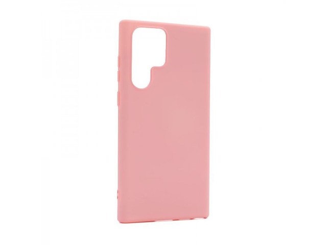 Futrola Soft Silicone za Samsung Galaxy S22 Ultra roze