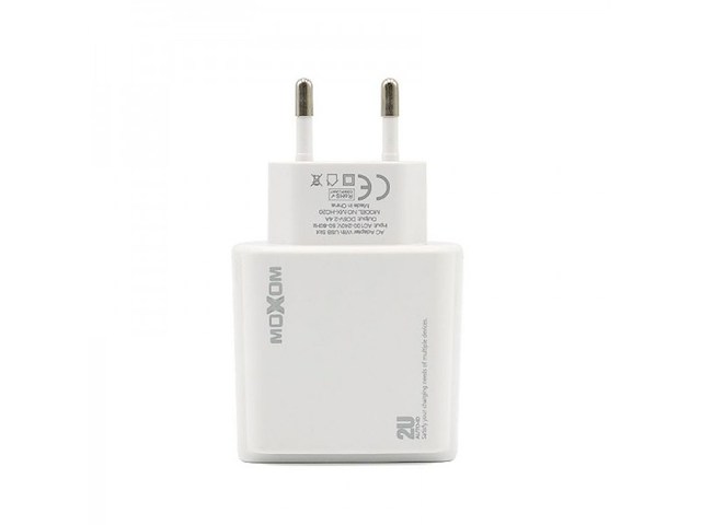 Kucni punjac Moxom MX-HC20 2xUSB 5V/2.4A za Iphone lightning beli