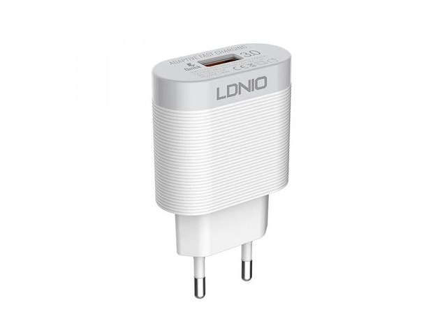 Kucni punjac LDNIO A303Q USB 5V/3A FAST QC 3.0 za Iphone lightning beli