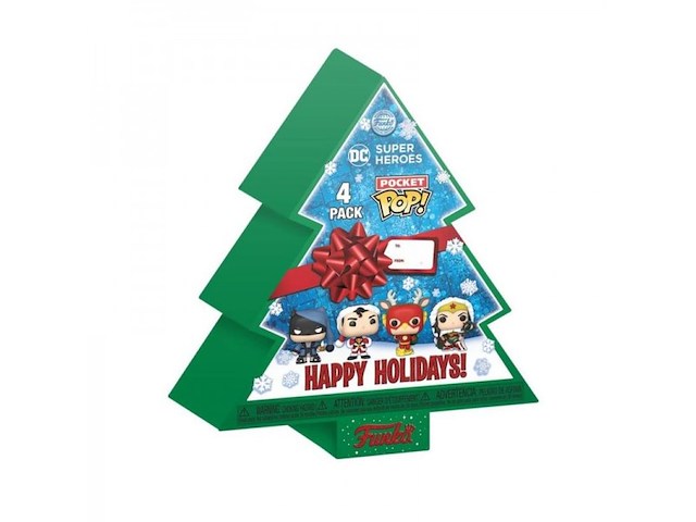 Funko Pocket POP: DC Holiday - Tree Holiday Box 4pcs.