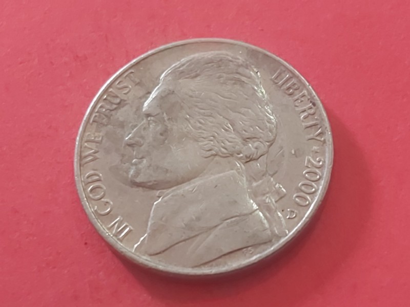 USA - five cents 2000 god D