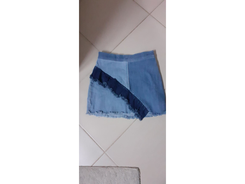Y 4 teksas suknja M&S vel. 7-8