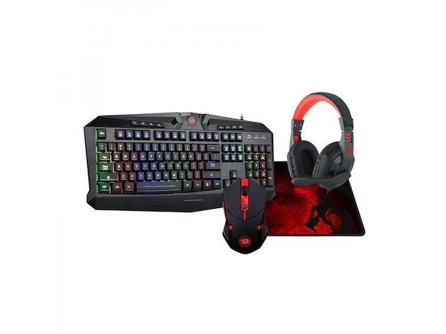 4 in 1 Combo S101-BA-2 Keyboard, Mouse, Headset &; Mouse Pad YU