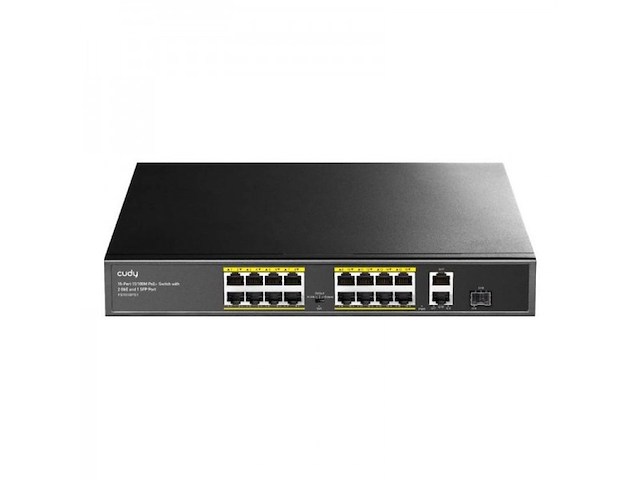 Cudy FS1018PS1 16-Port 10/100M PoE+ Switch with 1 Combo SFP Port