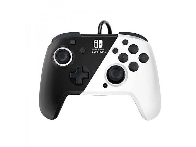 Nintendo Switch Faceoff Deluxe Controller + Audio - Black &; White