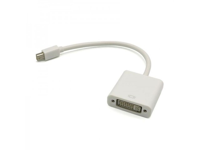 Adapter Mini DisplayPort M na DVI F beli