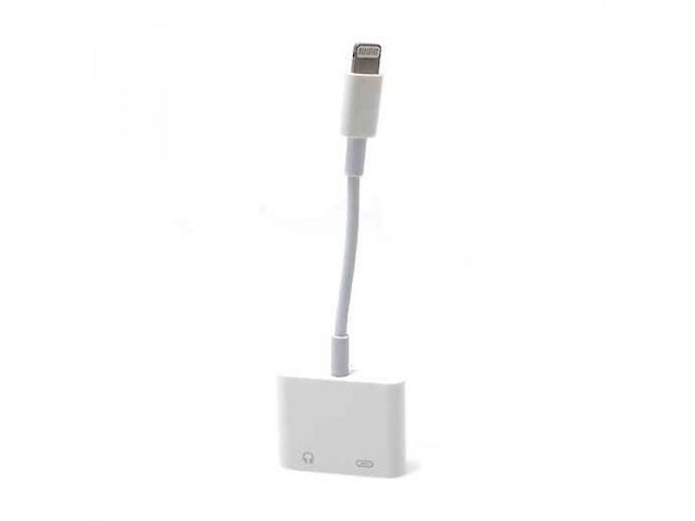 Adapter iPhone lightning na 3.5mm i Type-C MH-83Y beli