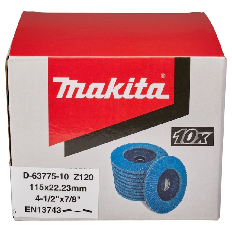 Makita Lamelarni brusni disk cirkon-aluminium Ø115mm Z120, D-63775