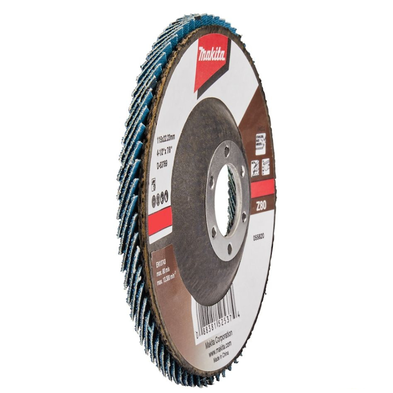 Makita Lamelarni brusni disk cirkon-aluminium Ø115mm Z80, D-63769