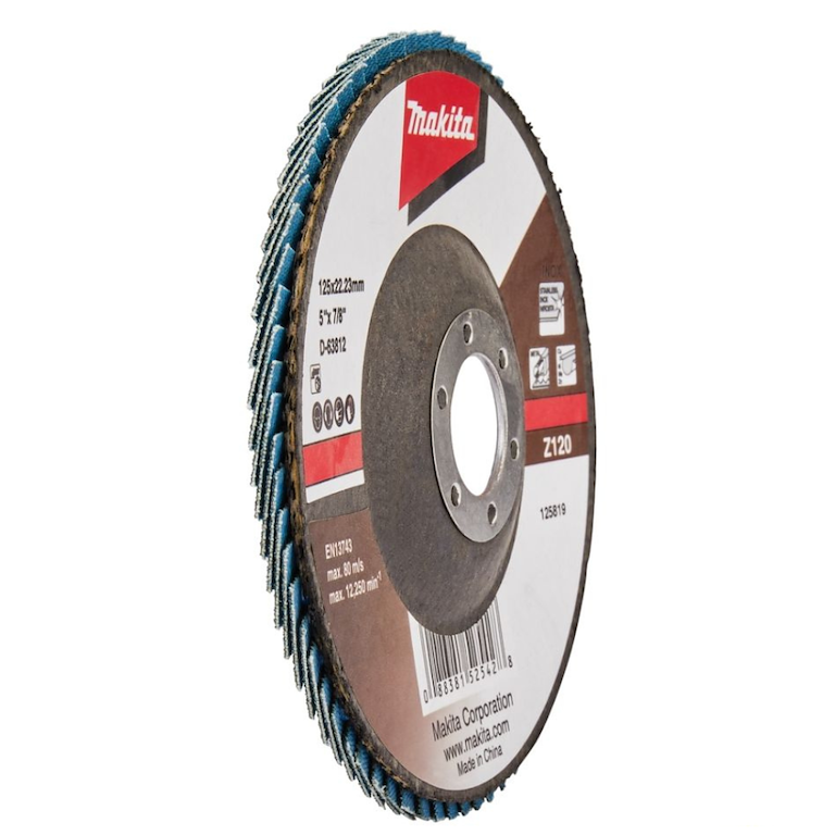 Makita Lamelarni brusni disk cirkon-aluminium Ø125mm Z120, D-63812