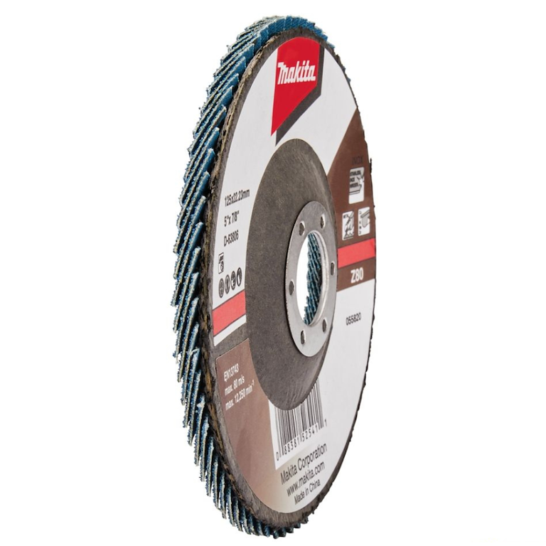 Makita Lamelarni brusni disk cirkon-aluminium Ø125mm Z80, D-63806