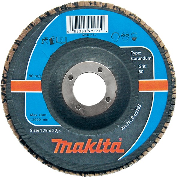 Makita Lamelarni brusni disk za čelik aluminium-oksid Ø115mm A120, D-63460