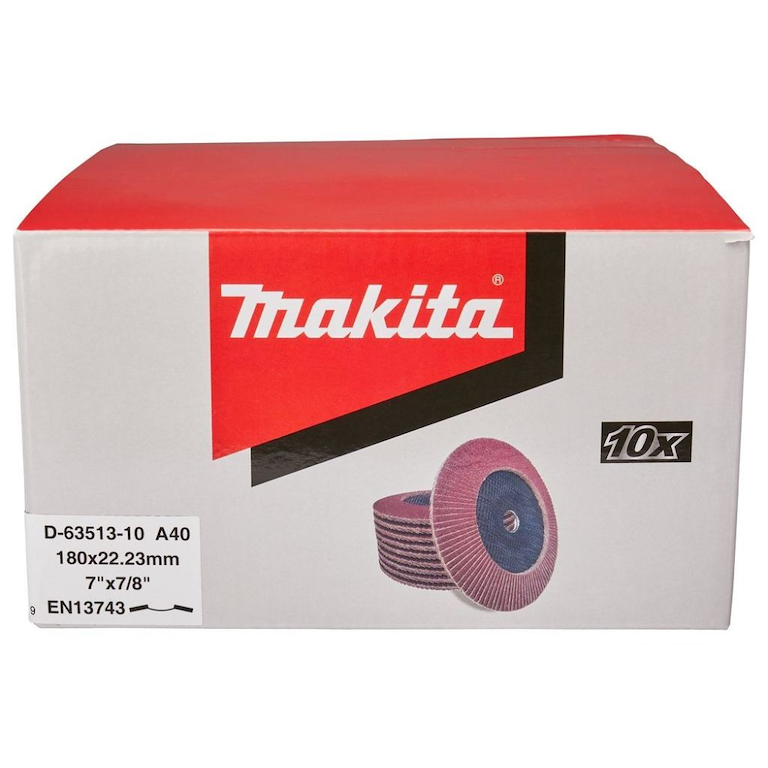 Makita Lamelarni brusni disk za čelik aluminium-oksid Ø180mm A40, D-63513